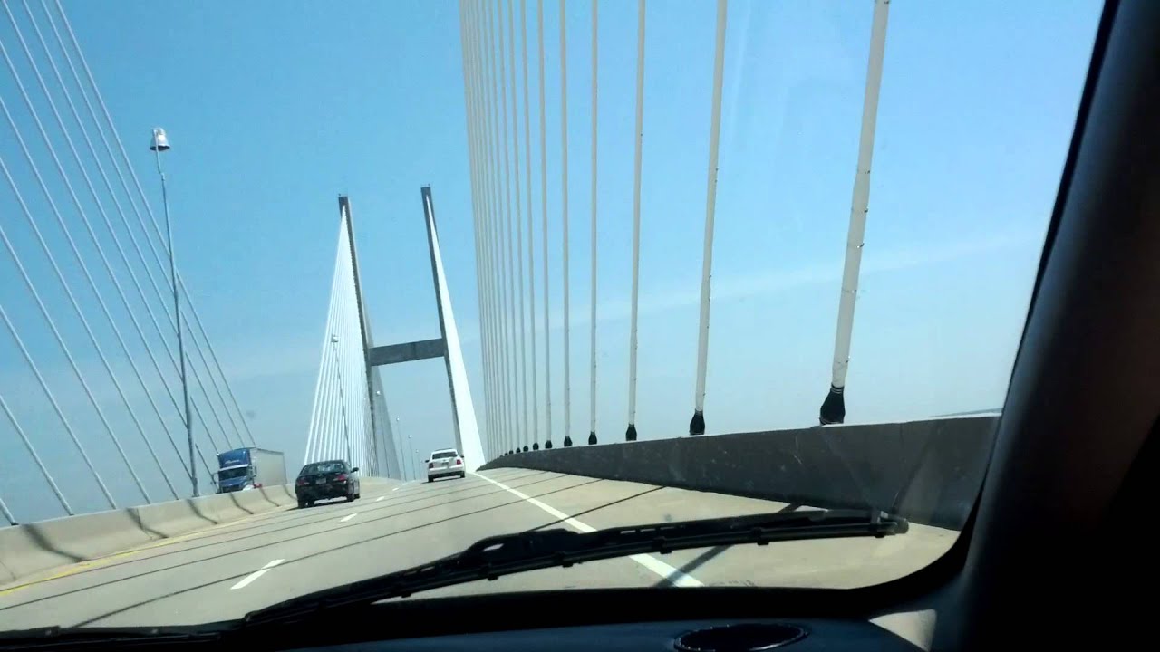 Over the Jekyll island bridge - YouTube