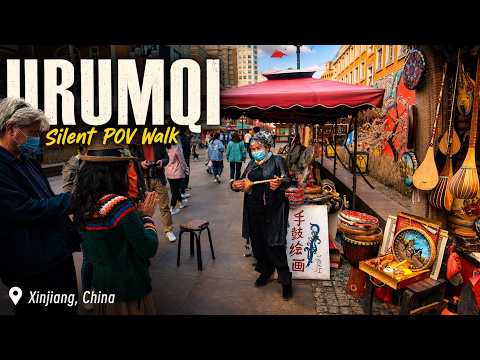 Silent Walk in Urumqi, Xinjiang China | A POV Journey Through China’s Far West