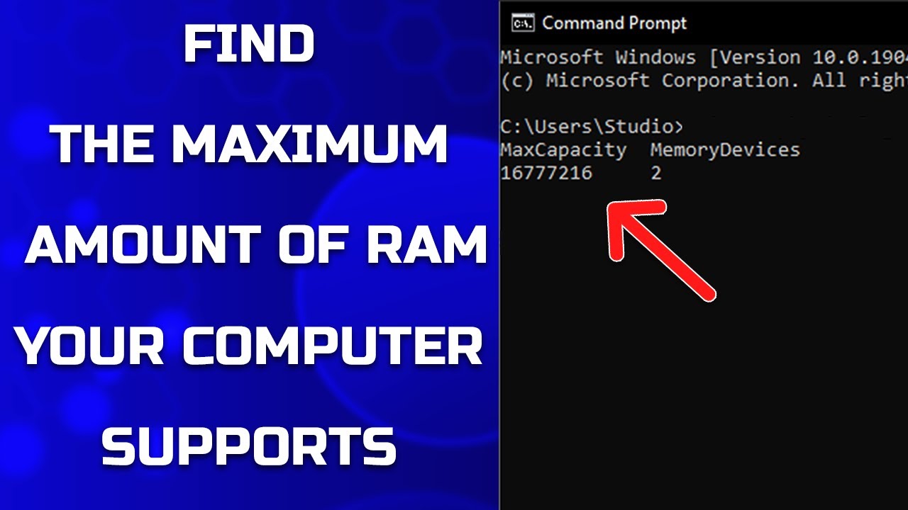 How to Find the Maximum RAM Capacity of Your Computer - YouTube