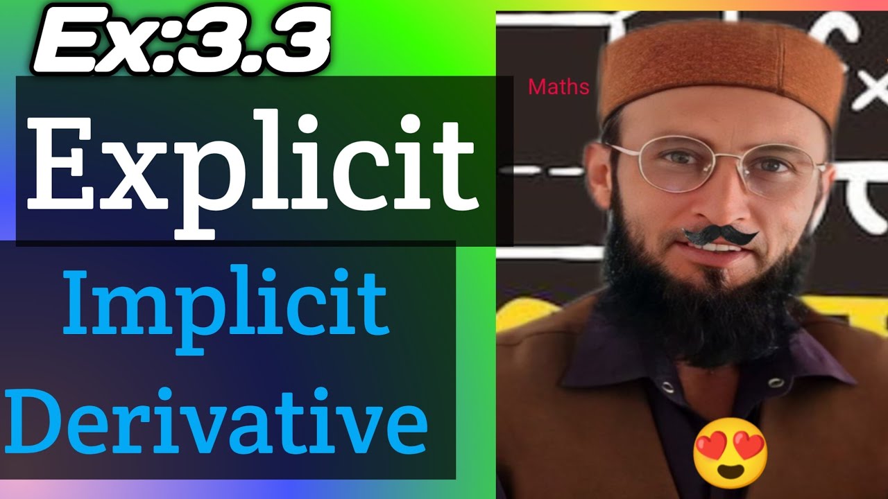 Find Derivative of du/dv and dv/du / 2nd Year Maths/ EXERCISE 3.3 ...