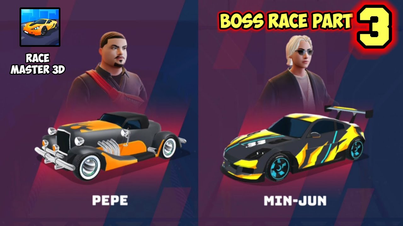 Race master 3d gameplay - bosses race part 3 - YouTube