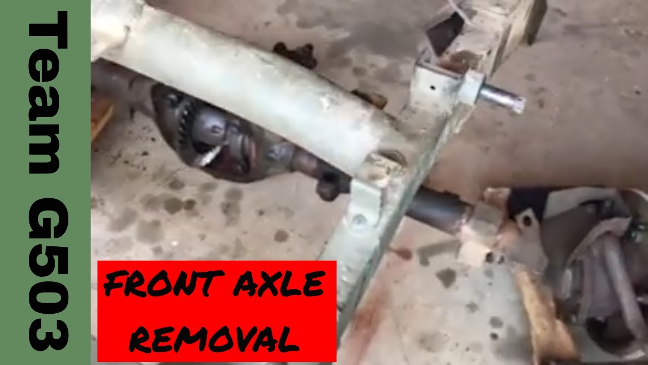 Removing The Front Axle From A 1943 Willys MB or Ford GPW, Team G503 ...