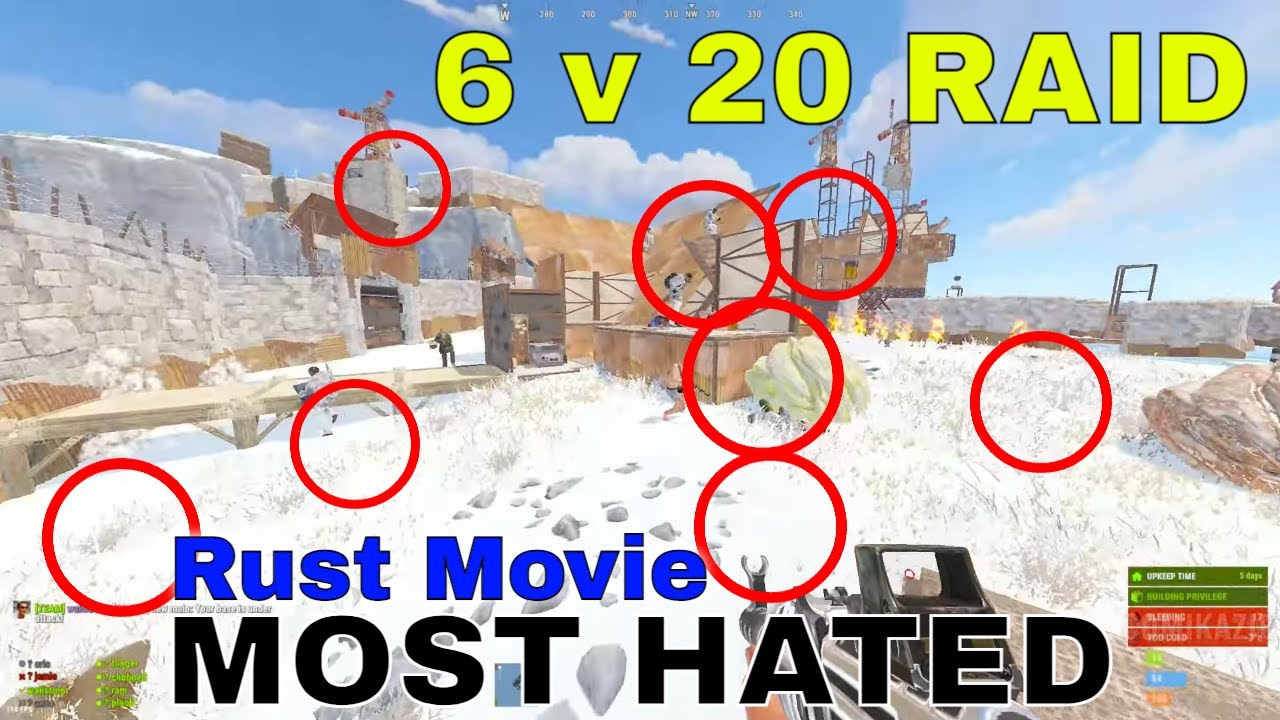 THEY CAME 20 DEEP to RAID - Rust Movie - YouTube