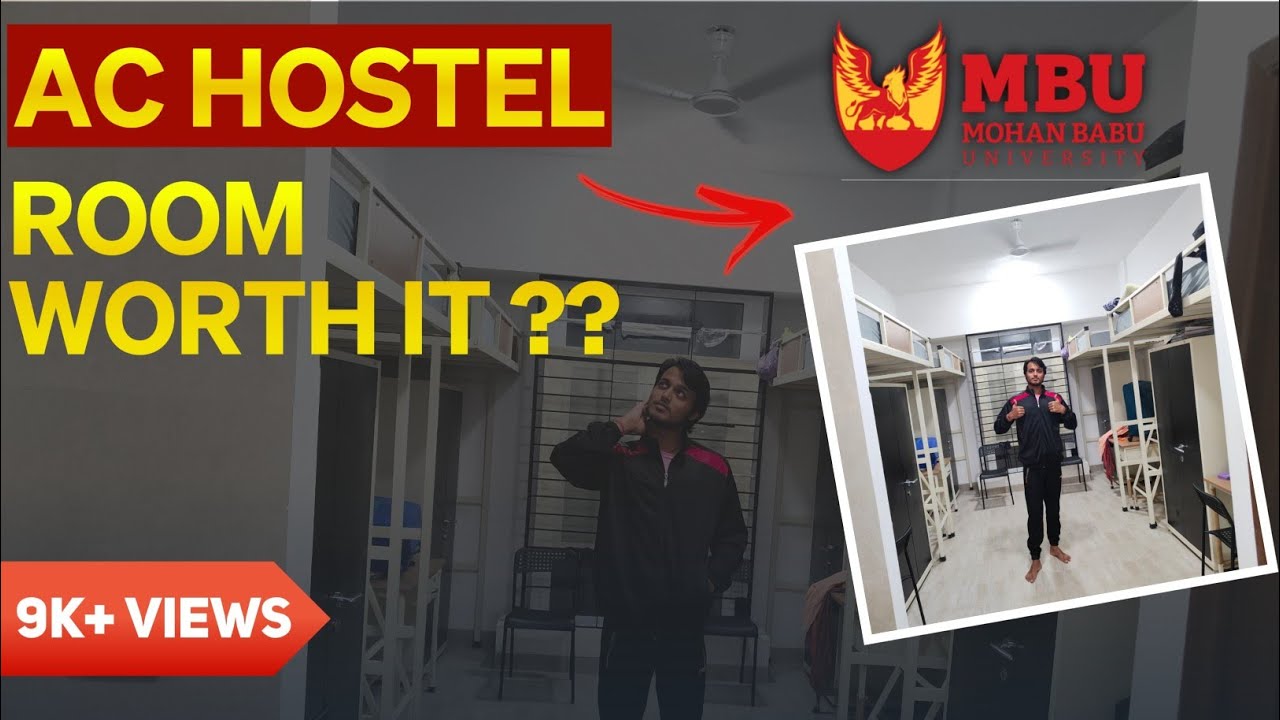Mohan Babu University Hostel fee| 8 sharing hostel room of mbu | MBU ...