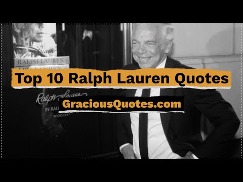 39 Inspirational Ralph Lauren Quotes (FASHION)