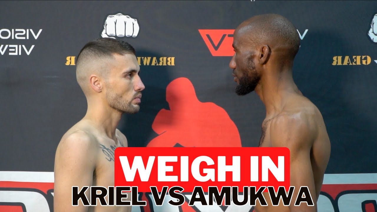 Boxing 5 Promotions | Weigh in Deejay Kriel vs Jafet Amukwa - YouTube