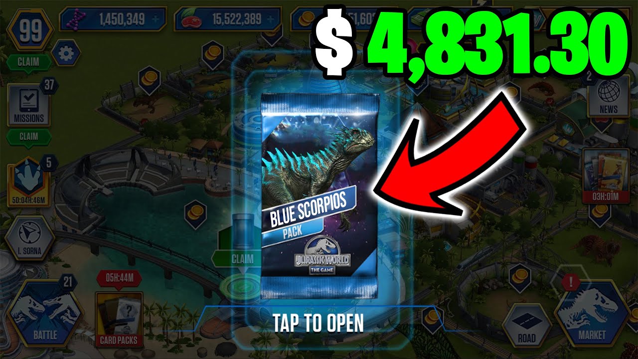 I Buy 147 Packs! | Jurassic World: The Game - Youtube