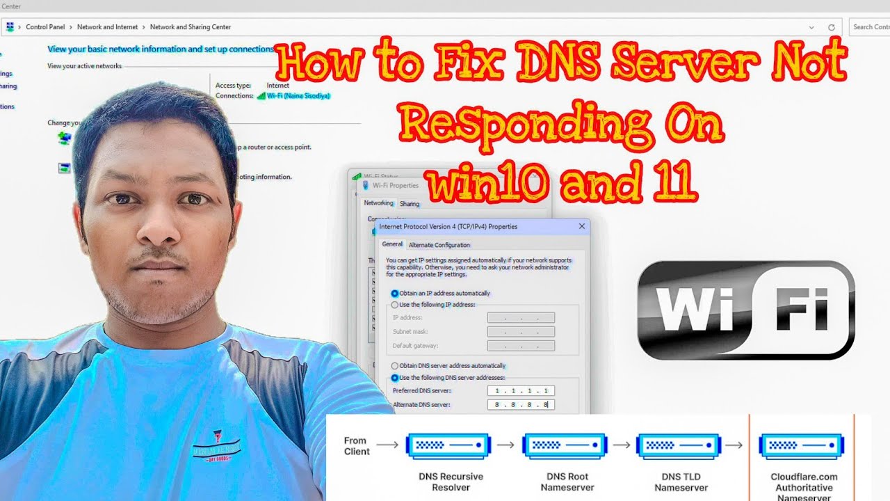 How to Fix DNS Server Not Responding Preferred DNS servers Wi-Fi Use ...