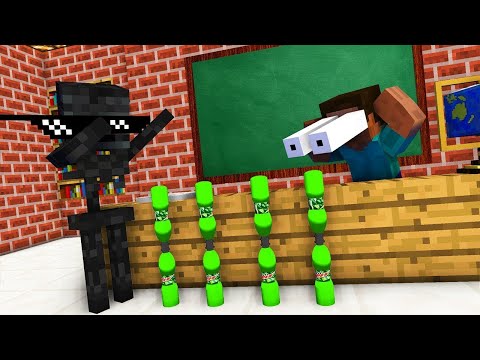 Canavar Okulu: ŞİŞE ÇEVİRME Mücadelesi - Minecraft Animasyonu