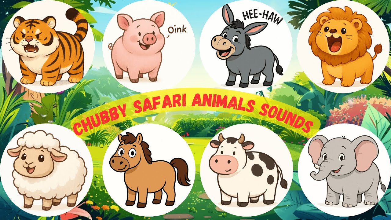 Safari Animal Sounds for Kids | Learn Jungle Animal Noises! - YouTube