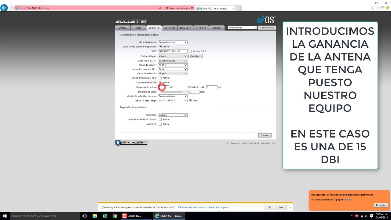 Configurar Bullet, Loco, Nanostation o Rocket como AP para venta de ...