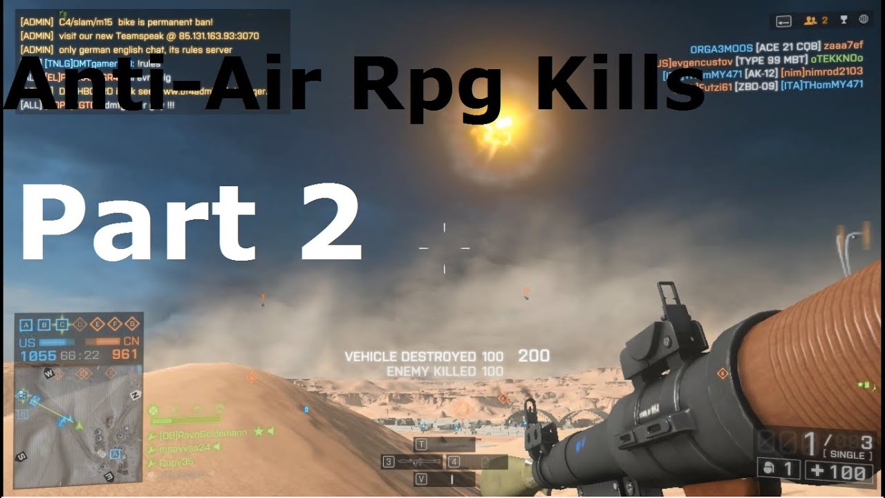 Battlefield 4- Anti-Air RPG Kills #2 - YouTube