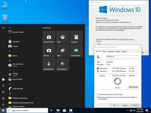 Win 10 Pro Lite & SuperLite v22H2 Build 19045 2486 - YouTube