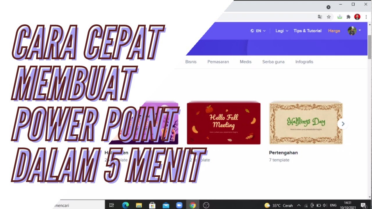 Cara Cepat Membuat Power Point Dalam 5 Menit - YouTube