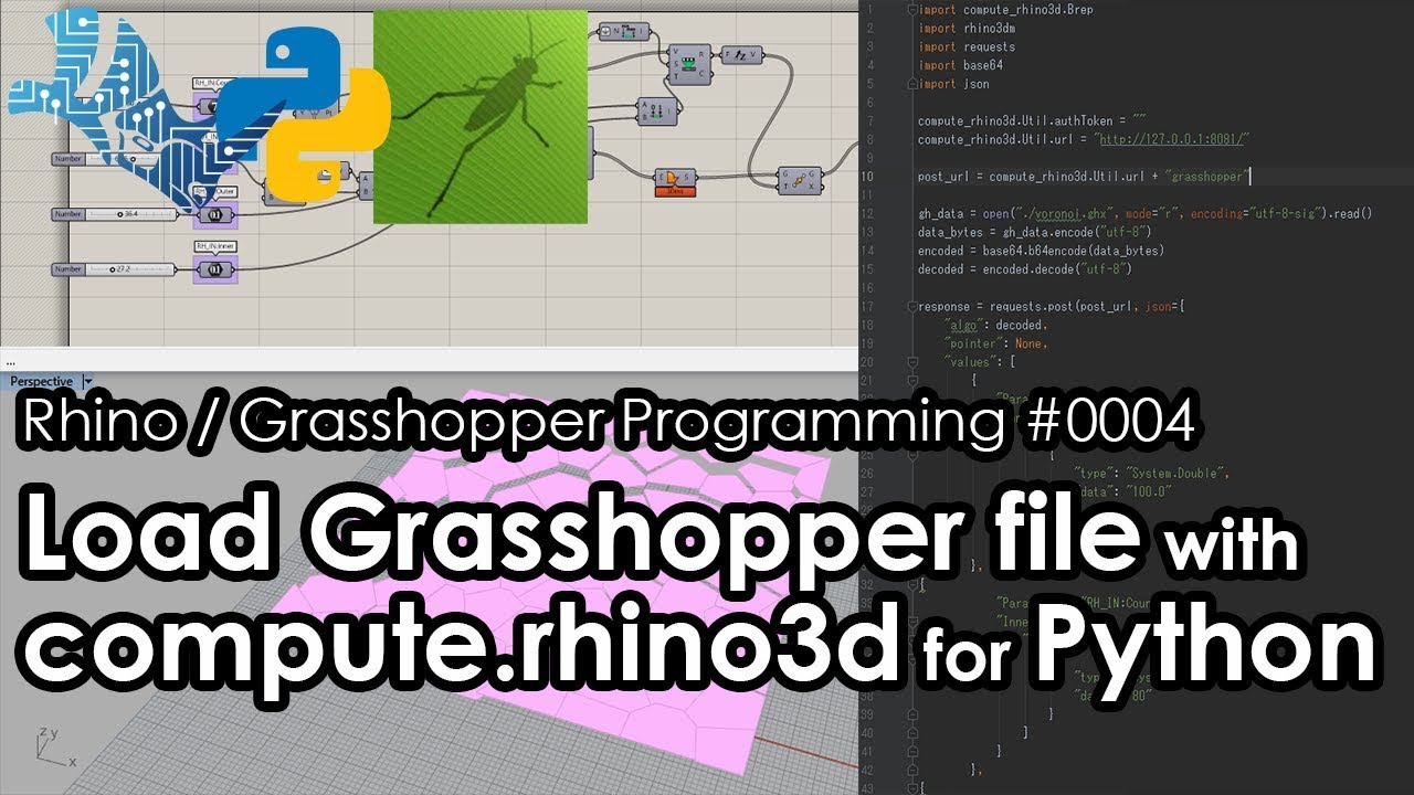 Load Grasshopper File With Compute Rhino3d For Python Youtube