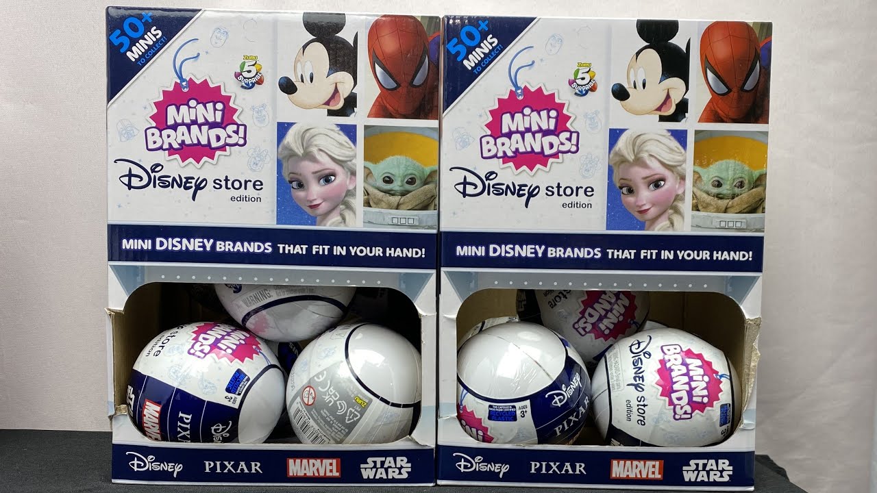 42 Mini Brands Disney Store Edition Mystery Balls (Part 7) - YouTube