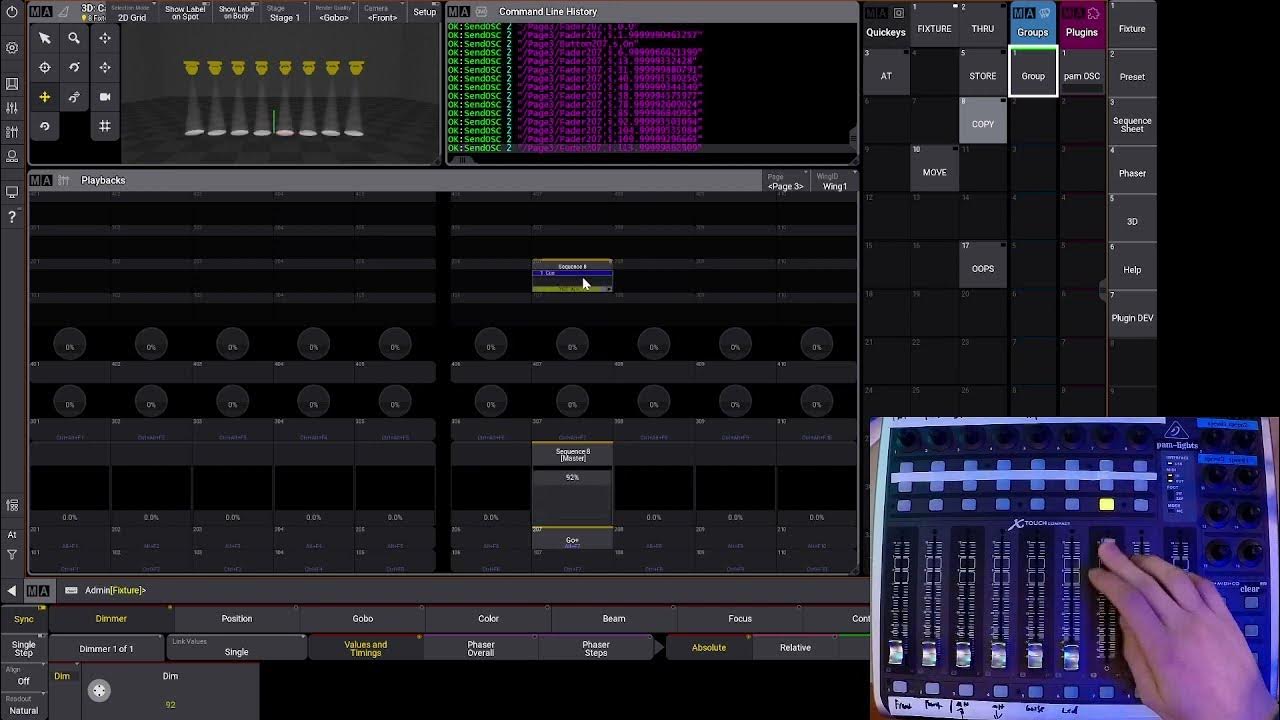 Grandma3 onPC Motor Fader & LED Button Feedback - YouTube