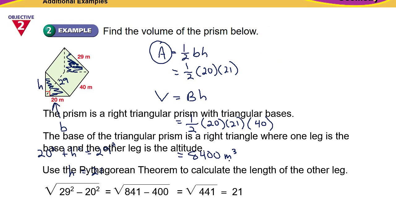 Geometry Section 11 4 YouTube Geometry Section 11 4 YouTube