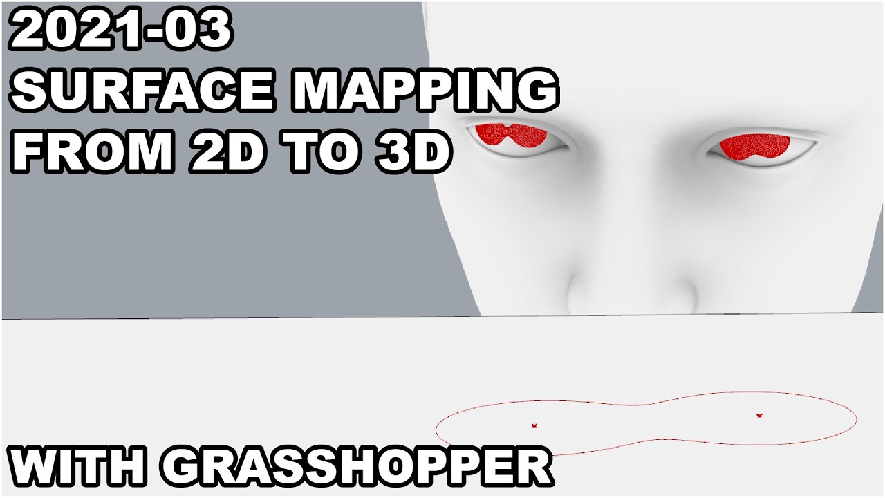 How to: Mapping 2D pattern to 3D with Rhino and Grasshopper - YouTube