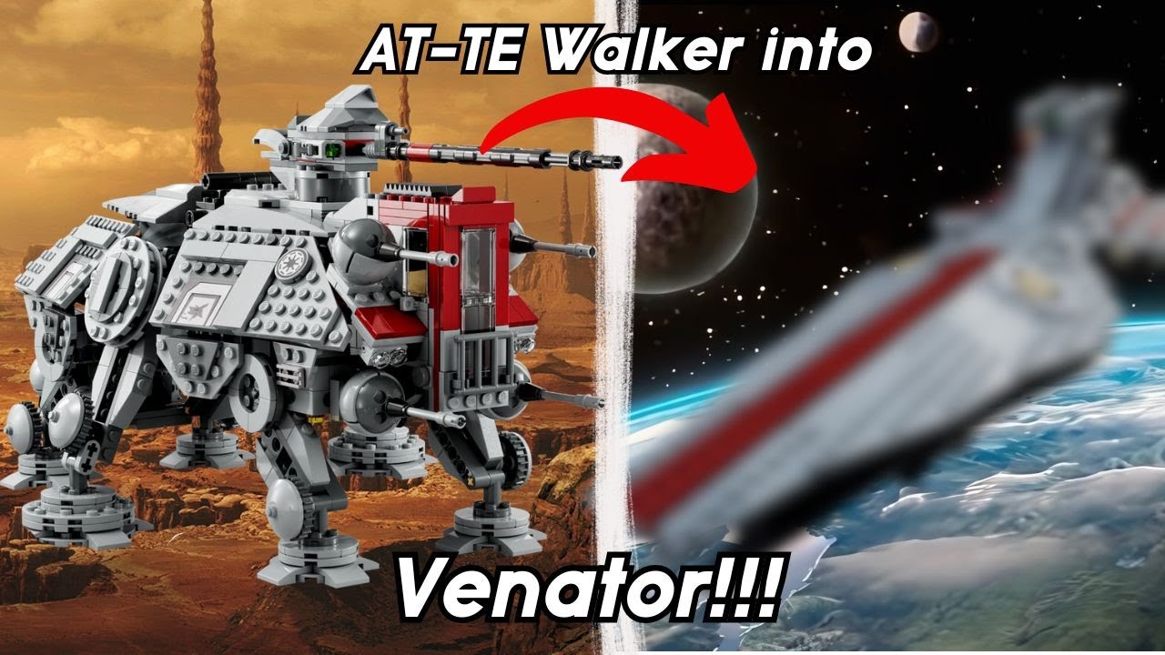 A NEW Lego VENATOR!!! Alternate Build of 75337 AT-TE - YouTube