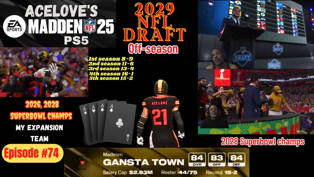 The Ace's 2029 NFL Draft and upgrade points. Madden 25 My expansion ...