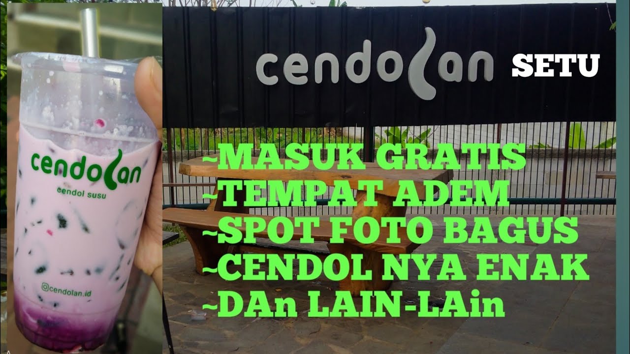 CENDOLAN SETU BEKASI| WISATA YANG LAGI VIRALL DI BEKASI - YouTube