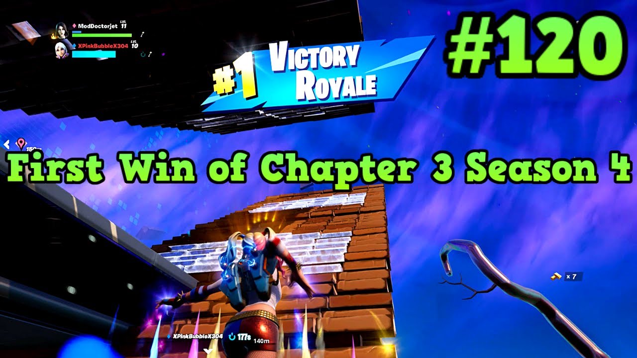 Fortnite Battle Royale #120 First Win of Chapter 3 Season 4 - YouTube