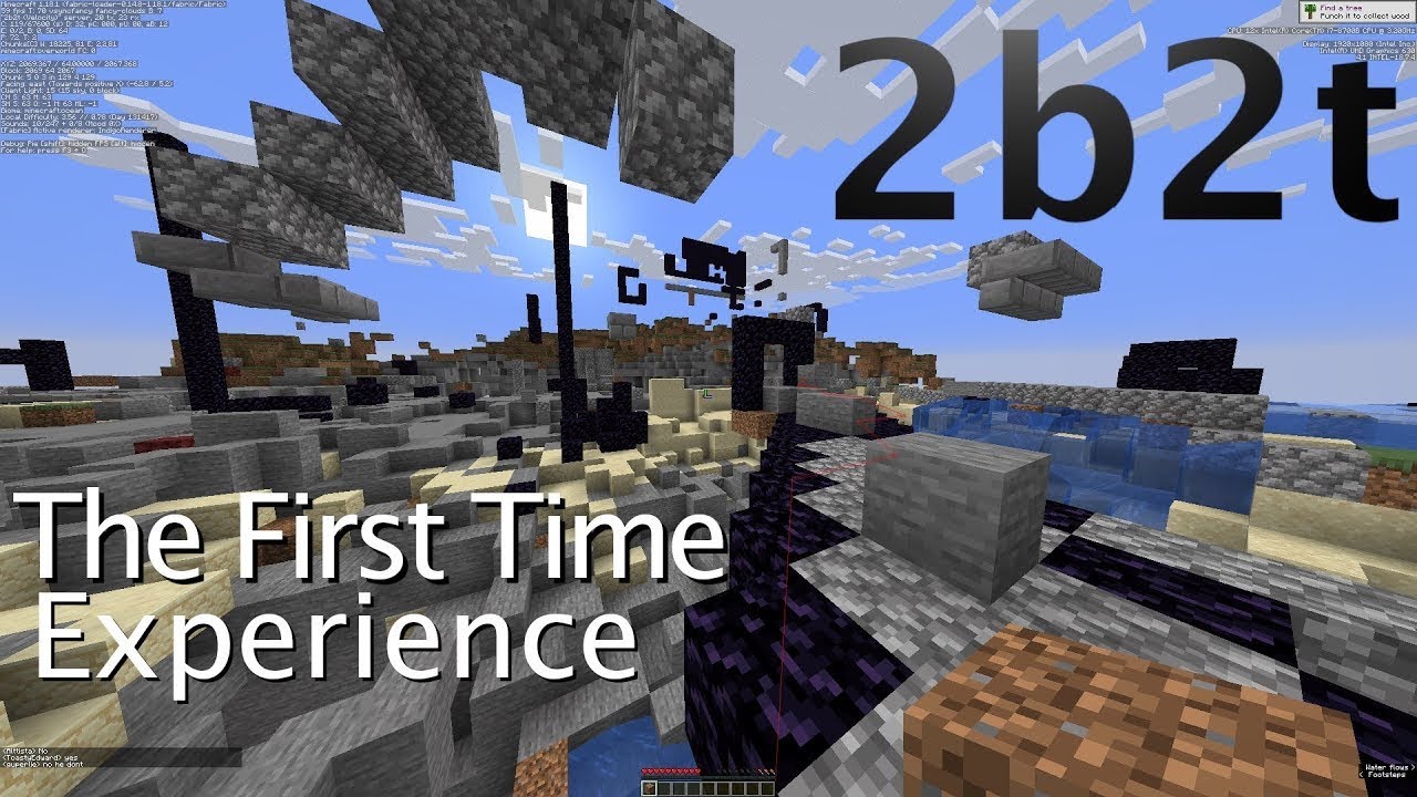 Minecraft 2b2t - The Actual First Experience (Mostly Uncut) - YouTube