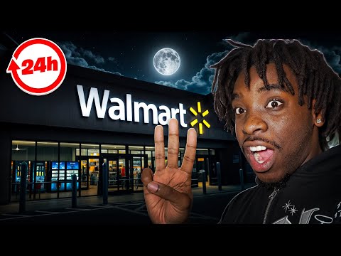 24 HOURS OVERNIGHT CHALLENGE IN WALMART PT 3!!
