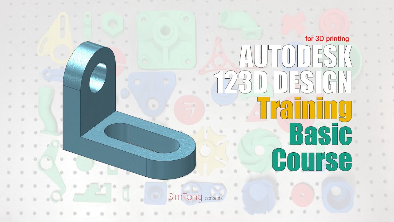 Autodesk 123D design training basic 07 - YouTube