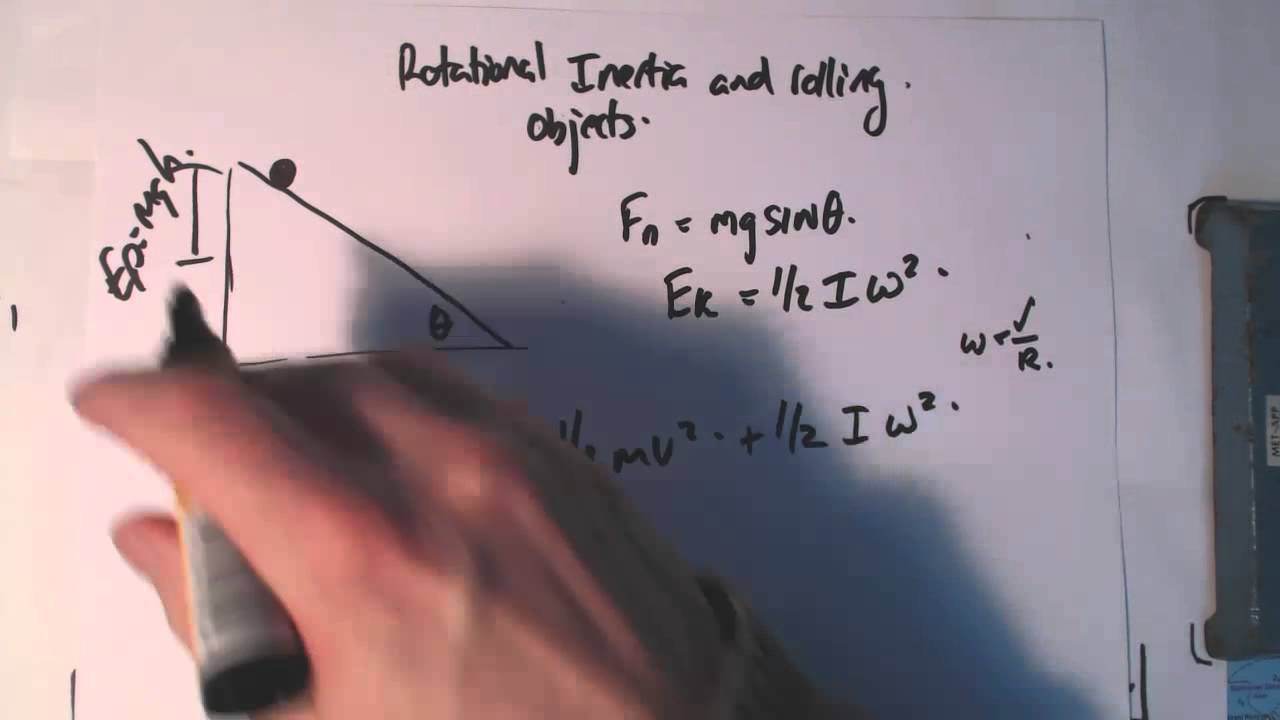 6 rotaitional inertia and rolling objects - YouTube