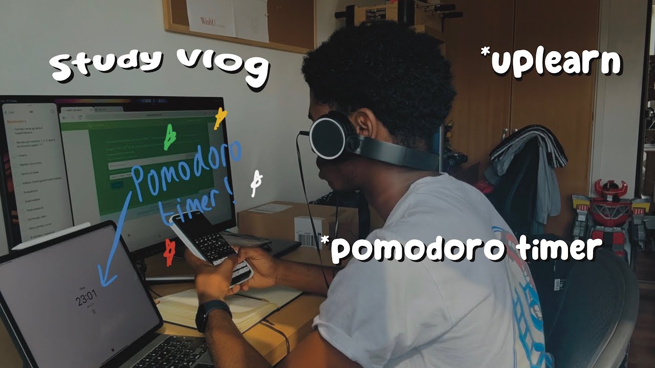 study vlog | productive day in my life, preparing for a-levels ...