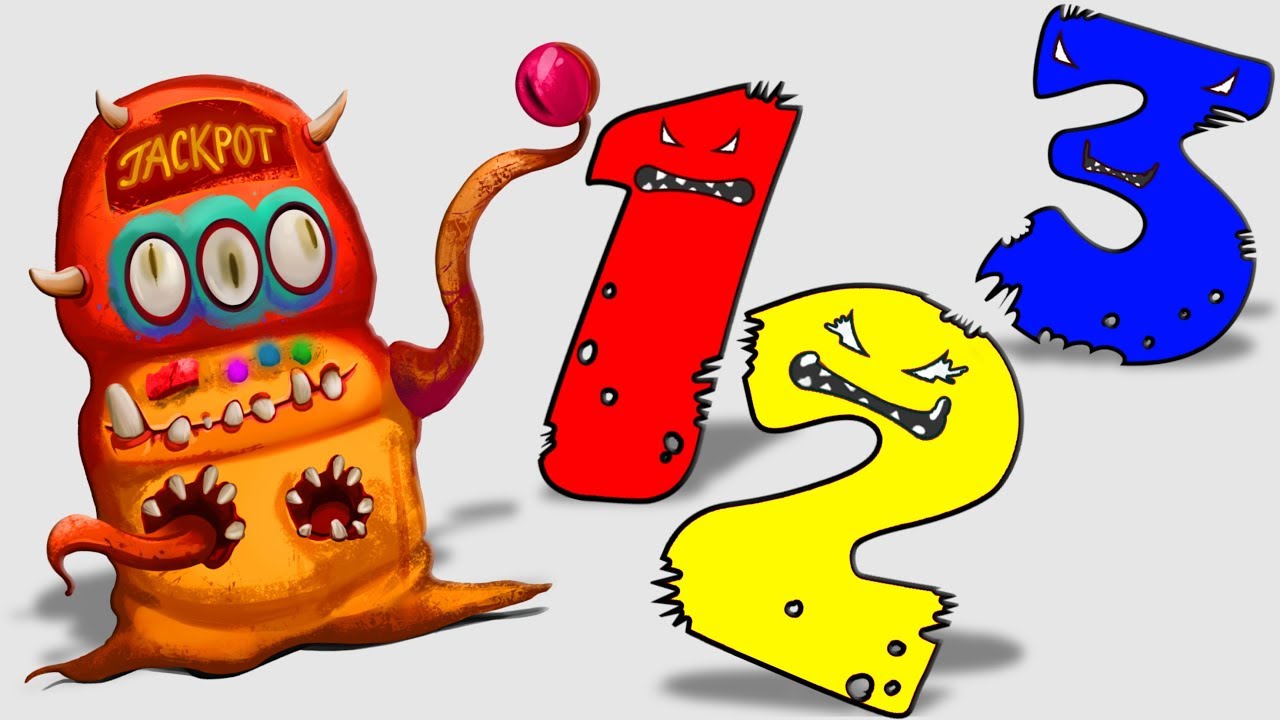 Scary Numbers | Jackpot Machine | Kids Educational Video - YouTube