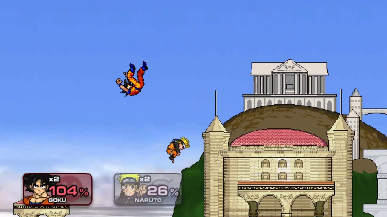 SSF2 v0.9- Goku vs Naruto - YouTube