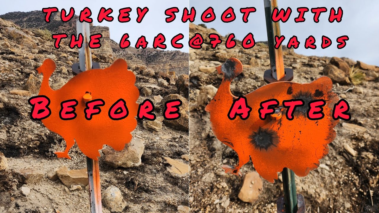 Hunting practice with the 6mm ARC 760 yards shooting at a JC Steel Mini ...