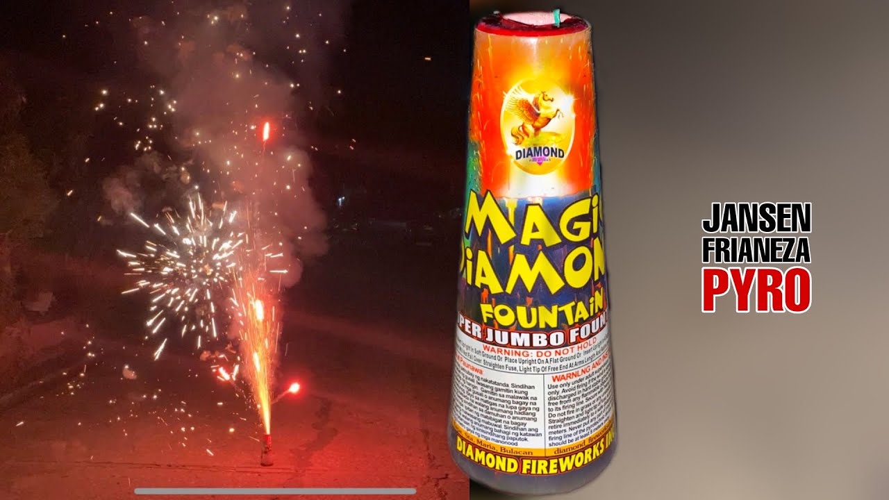 Magic Diamond Crackling Fountain by Diamond Fireworks | Christmas Eve ...