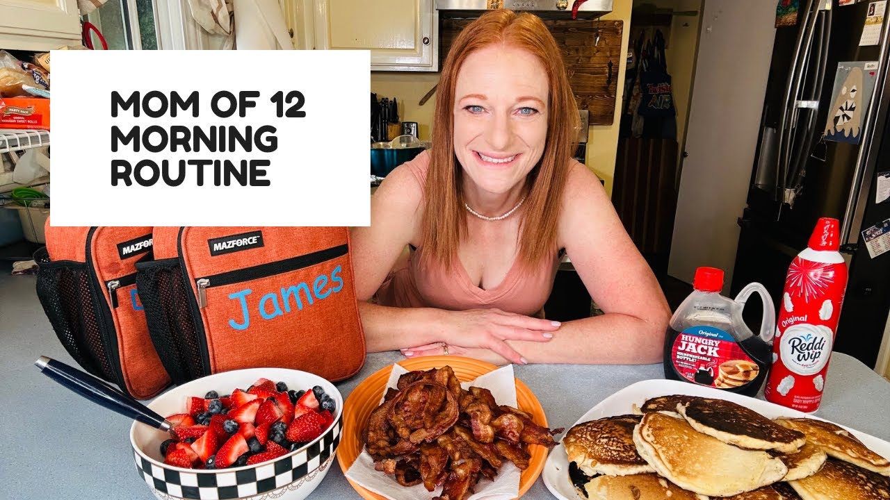 MOM OF 12 MORNING ROUTINE - YouTube
