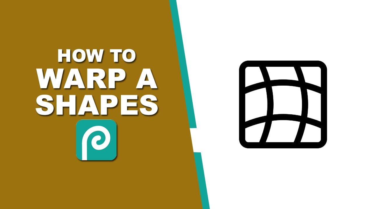 how to warp a shape in photopea, - YouTube