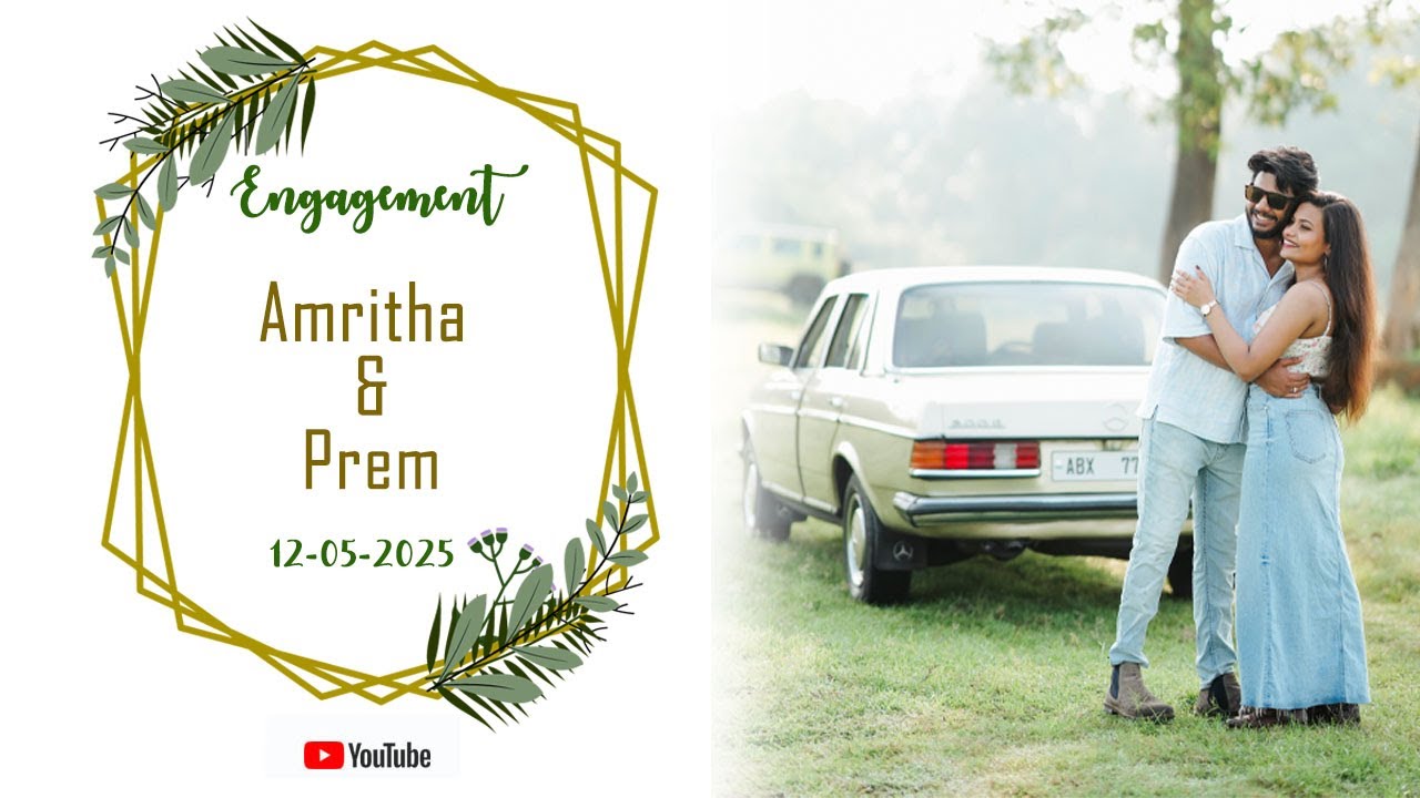 ENGAGEMENT - AMRITHA SAJI & PREM J THOMAS | 12-05-2025 | 5 PM - YouTube