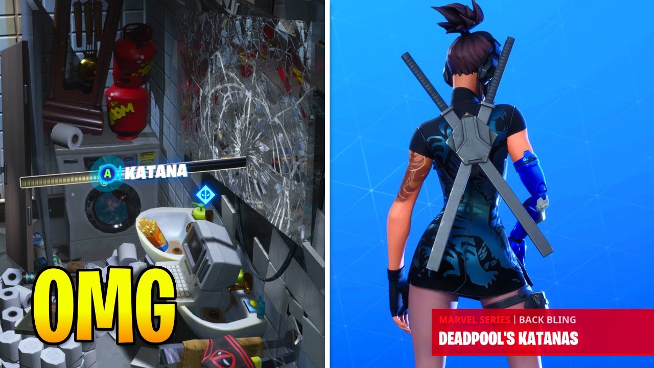 UNLOCKING THE NEW DEADPOOL KATANAS IN FORTNITE! (DEADPOOL BACKBLING ...