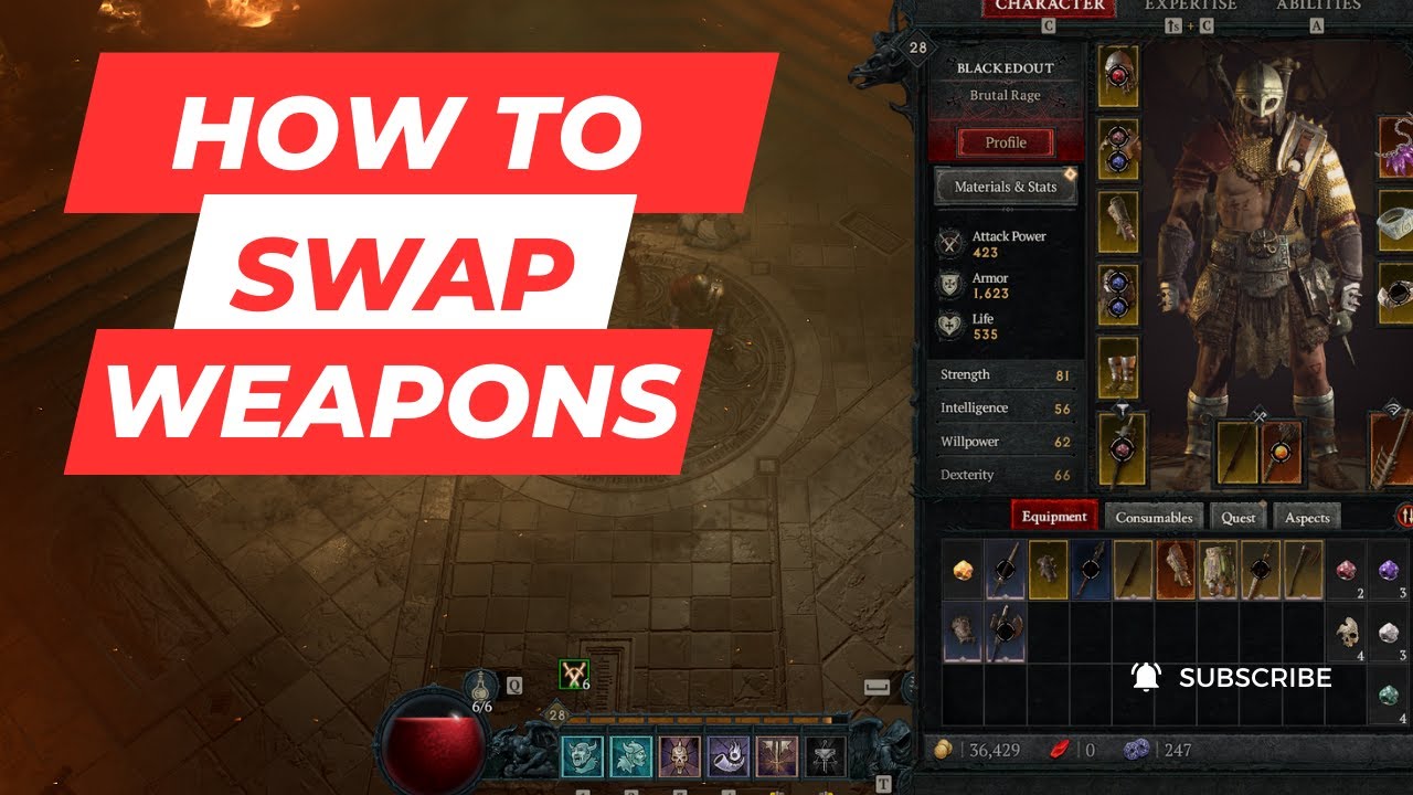 How to Weapon Swap in Diablo 4 - YouTube