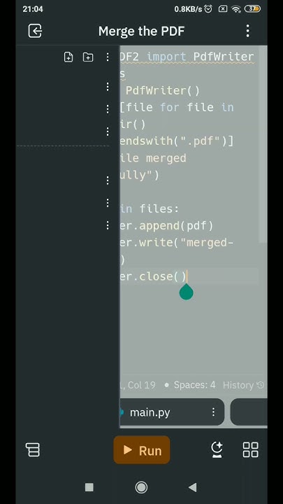 Merge the PDF in python #shortsviral #coding - YouTube