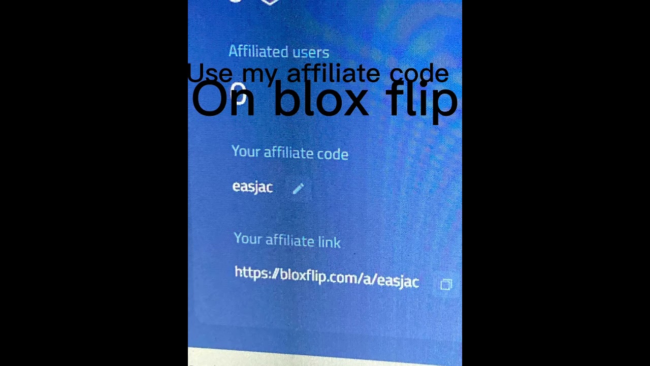 Use my affiliate code on blox flip - YouTube