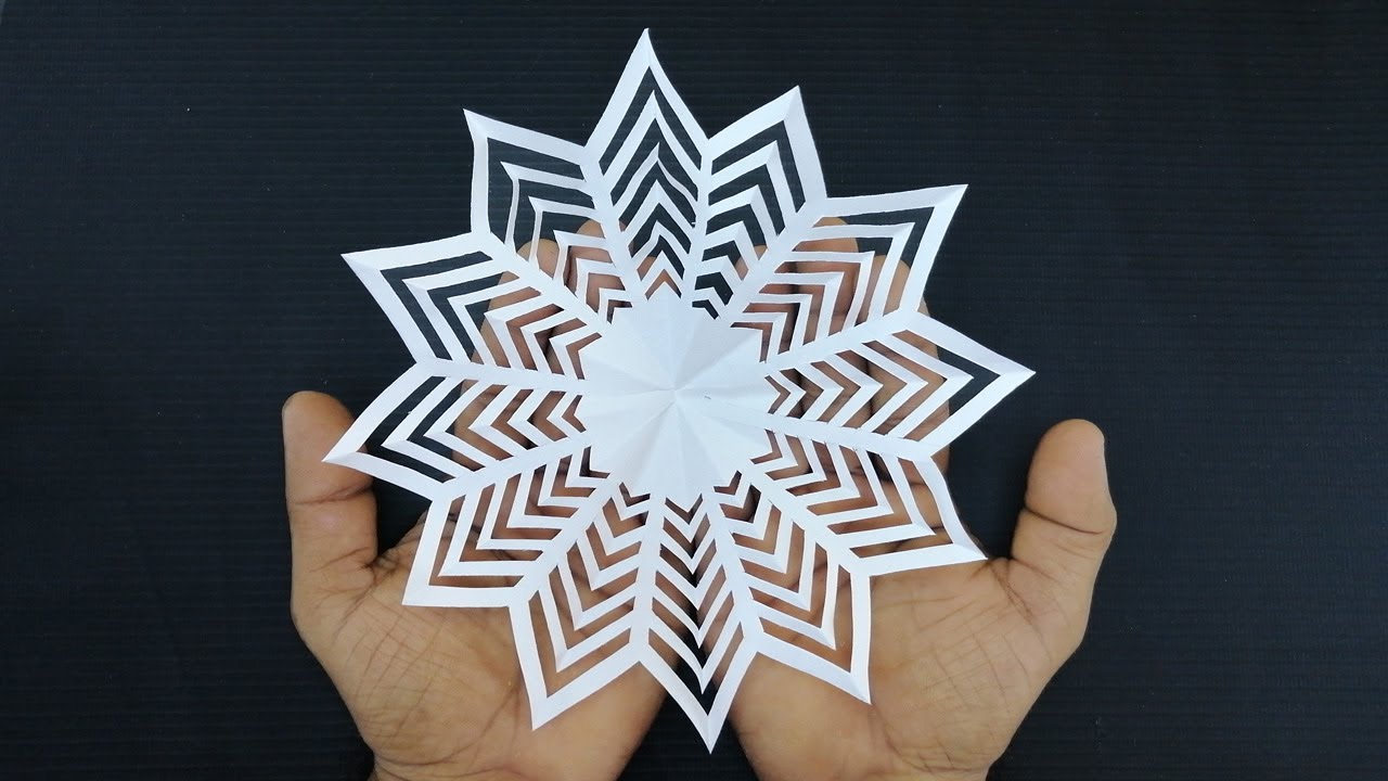 Easy Paper Cutting Design/How to Make Paper Snowflake For Christmas ...