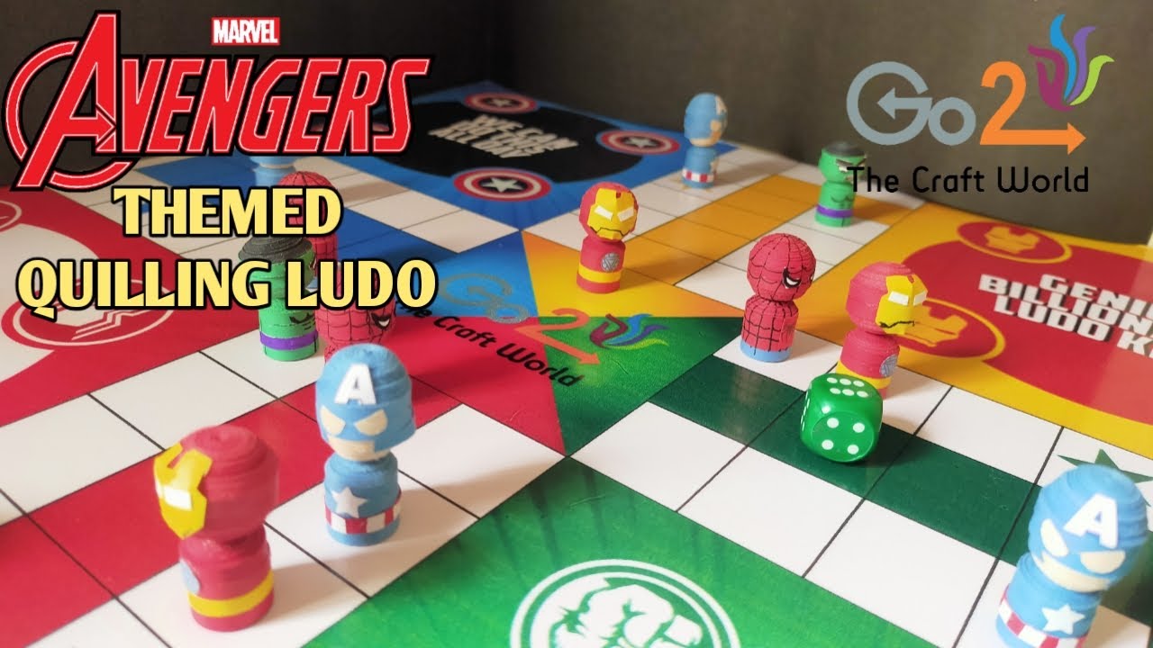 Avengers Themed Quilling Ludo | easy quilling | Avengers DIY | quilling ...