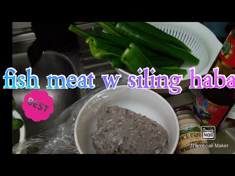 Fish meat w siling haba fry - YouTube
