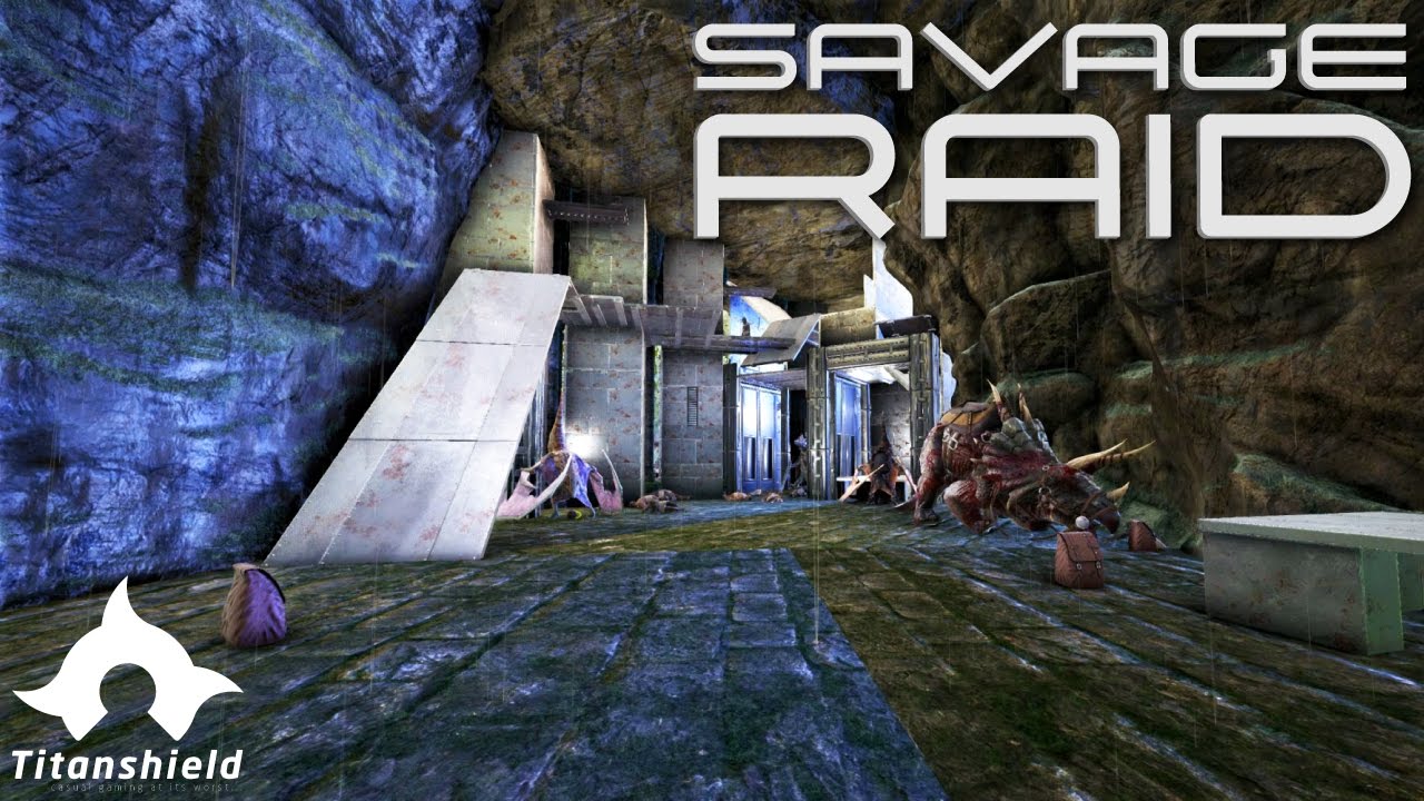 Ark Survival Evolved - Savage Raid! [Titanshield Gaming] - YouTube