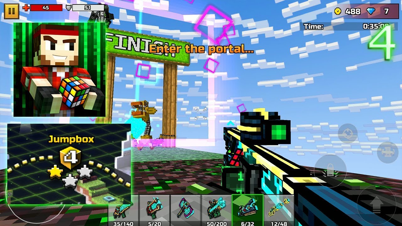 Pixel Gun 3D - World 4 - Jumpbox Ep. 4 (16.0.0) - YouTube