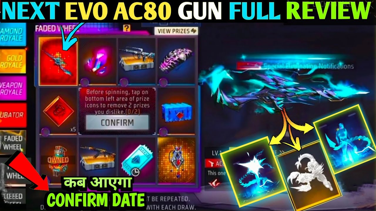 FF Next Evo Gun | New Evo AC80 Gun | Evo Ac80 Gun Full Review | Next ...