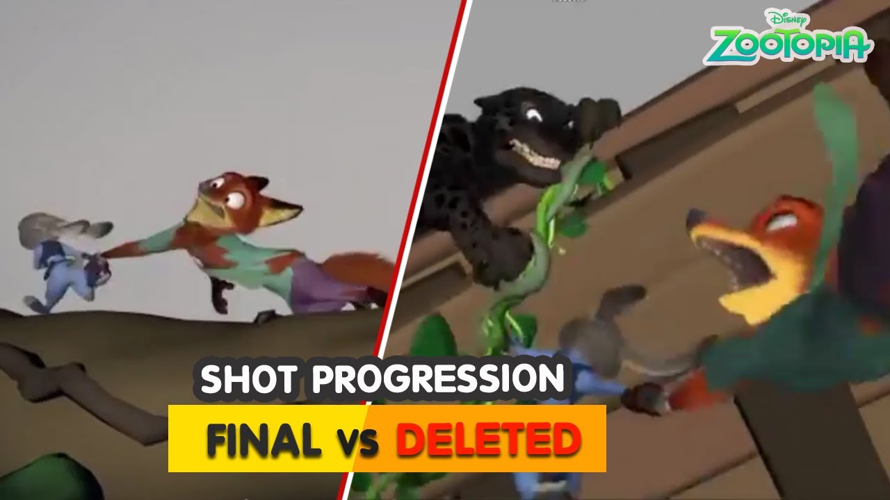 Savage Manchas Cut Scene! | Zootopia Final vs Deleted Animation ...